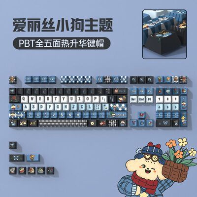 五面原厂PBT热升华主题机械键盘键帽个性创意客制化keycaps小全套