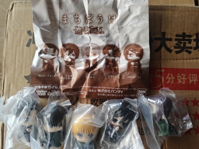 满百包邮正版扭蛋老货 WANDAI 进击的巨人等待摆件利威尔艾伦三笠