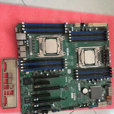 议价拆机2696v3超微X10DRi 双路服务器主板 带挡板
