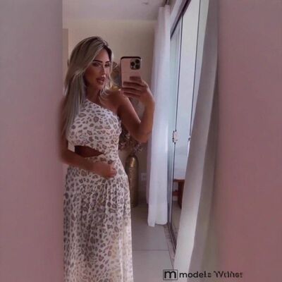 女装新款针织豹纹连衣裙包臀裙挂脖秋款辣妹长款2025修身印花女