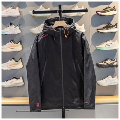 李宁运动风衣男装夹克26春季户外防泼水宽松上衣外套AFYW005