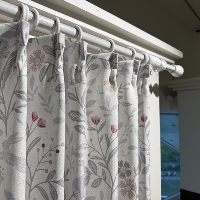 NITORI宜得利成品窗帘日式田园飘窗落地窗卧室客厅全遮光帘可定制