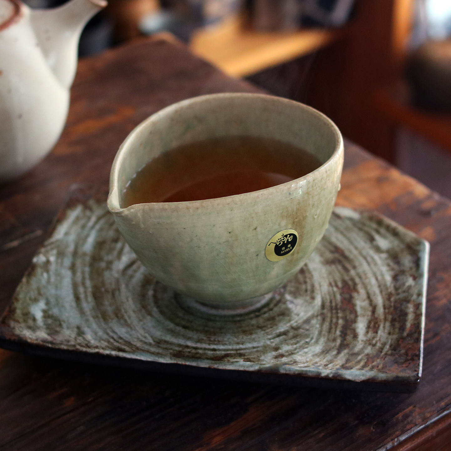 日本进口信乐烧复古风手工陶瓷公道杯茶具茶海分茶器功夫茶具配件