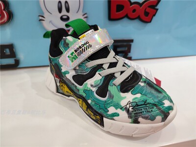 包邮专柜正品巴布豆童鞋男女童秋款超轻舒适儿童运动鞋30160