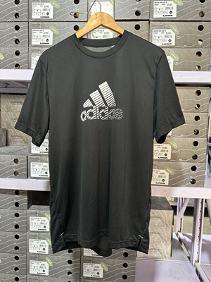 Adidas阿迪达斯男子正品速干短袖夏运动服休闲透气圆领T恤 GM2162