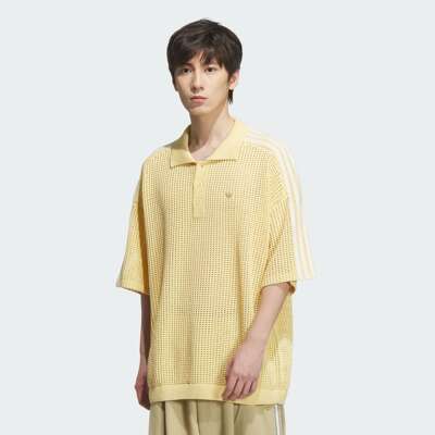 阿迪达斯男网眼钩针休闲运动宽松短袖POLO衫KE5814|KE5815|KF0403