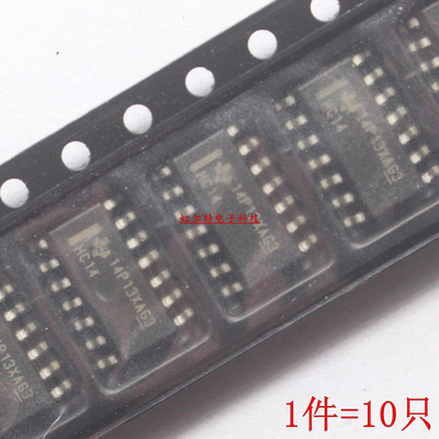 贴片逻辑IC HC14 SN74HC14DR 74HC14D SOP-14 施密特触发 原装