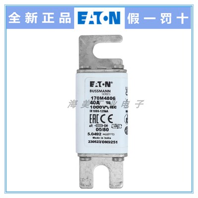 Bussmann 熔断器 170M4803 4806 4807 4808 4809 4810保险丝1000V