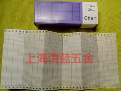114*40ELER折叠式仪表温度记录纸打印纸 114S-104 K 0-1200℃方孔