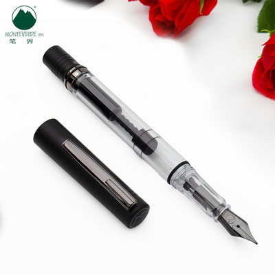 美国Monteverde钢笔 活塞吸墨大容量储墨学生练字临帖书法送礼物