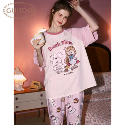 圆领卡通新款短袖宽松果壳Gukoo