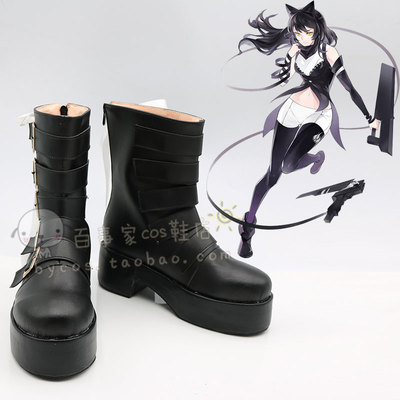 RWBY 红白黑黄第二季 Blake Belladonna cosplay鞋 cos鞋来图定做