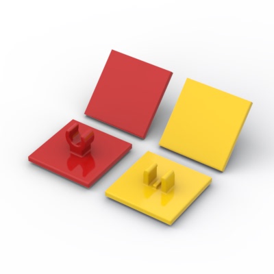 LEGO 乐高配件 30258 15210 65673 标志件 红色 黄色 绝版