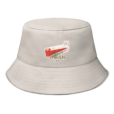 阿曼Oman国旗标志印花渔夫帽男女帽子防晒夏天太阳帽0010设 无界