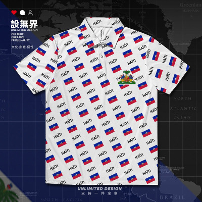 海地Haiti国家国旗满速干polo衫