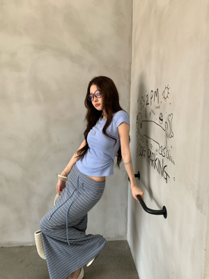 HOLDER ME 纯色圆领显瘦短袖T恤 2026夏季韩版百搭修身上衣女5701