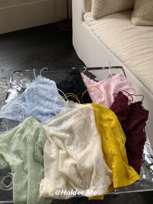 HOLDER ME 法式蕾丝甜美性感吊带衫 2026春季修身显瘦内搭女 5675