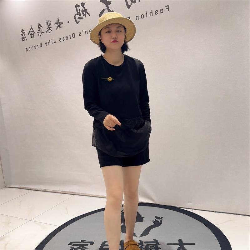 女权贵族时尚大码女装2026初秋打底6253一手长衫200斤显瘦上衣T恤