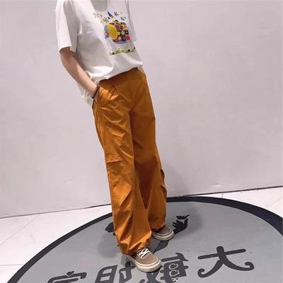 针丝缘时尚大码女装2026春装新款胖mm弯刀裤休闲女裤潮5338