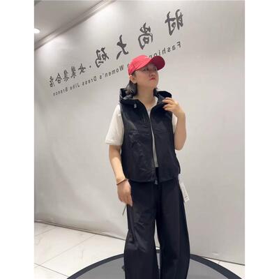 2026初夏新款一生水大码打底上衣26263立体剪裁遮肉马甲胖mmT恤