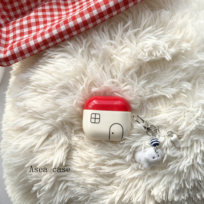 小众插画房子Airpods4代耳机套