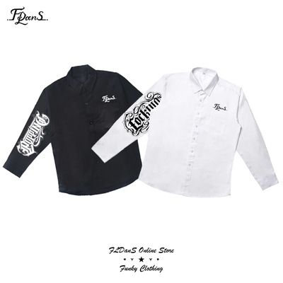 非零旦斯立领长袖街舞衬衣