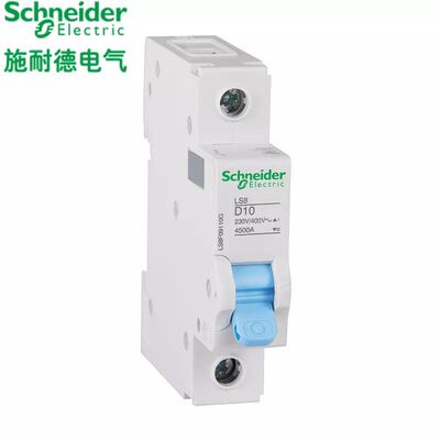 原装施耐德LS8系列D型小型断路器动力空气开关1P D6A16A20A25~63A