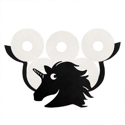 Toilet Paper Holder Cute Cartoon Shelf Metal Wall Shelf