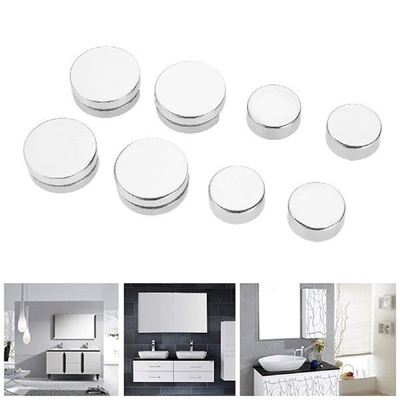 4Pcs Toilet Bathroom Mirror Glass Hinger Fixed Advertising