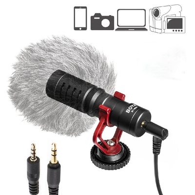 Condenser Video Recording Microphone on Camera Vlogging for