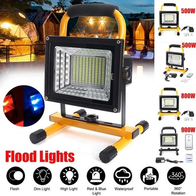 500/800/900W LED Portable Rechargeable Floodlight Waterproof