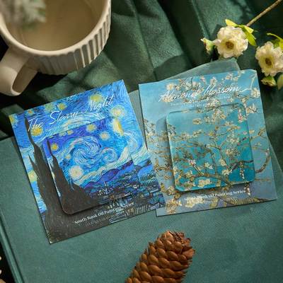 油画主题亚克力冰箱贴洞洞板磁钉