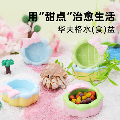 寄居蟹水盆食盆春夏色防倾倒