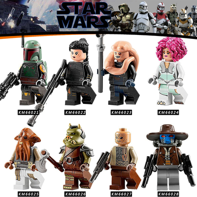 第三方儿童拼装玩具66021-66028星球大战波巴费特贝恩积木人仔