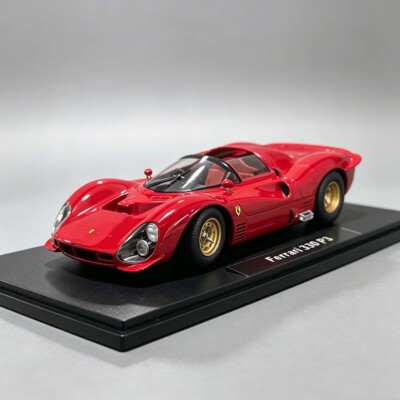 1:18 Ferrari法拉利330 P3红色赛车 金色轮毂 合金汽车模型
