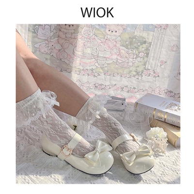 蕾丝花边袜子女中筒袜夏季薄款