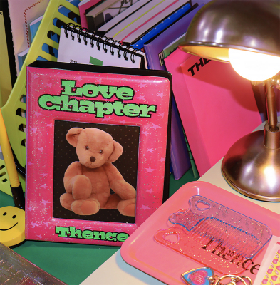 韩国thence 美式复古泰迪亮闪4x6寸3寸内页相册影集集收收纳本DIY