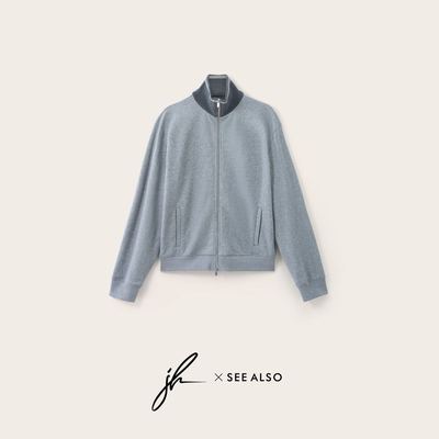 jh『SEE ALSO联名系列』超精纺精梳棉秋冬保暖立领极简风夹克外套