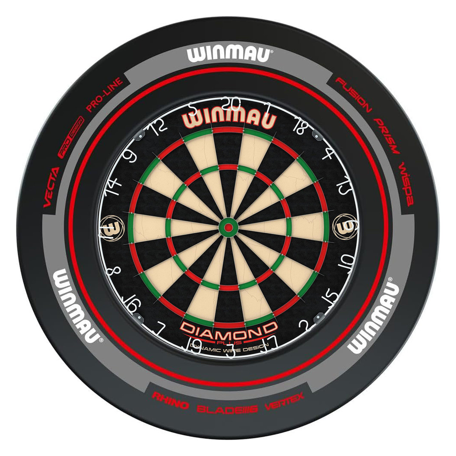 Winmau Diamond Plus英国威马三角刀网分隔线肯尼亚剑麻飞镖靶盘