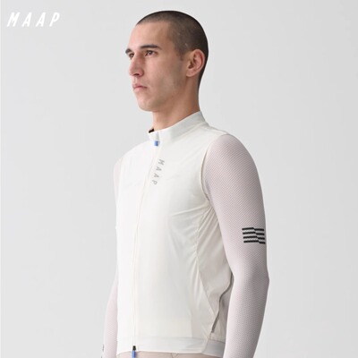 【秋冬新品】MAAP 男士 Flow Vest 骑行马甲 纯净白