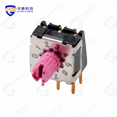 RDS-10S-74R45A-254-D 《10 POSITION, RIGHT ANGLE, THROUG》