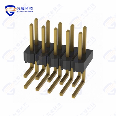 HTSW-105-08-G-D-RA《CONN HEADER R/A 10POS 2.54MM》