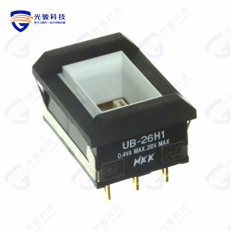 UB26NBKG015D 《SWITCH PUSH DPDT 0.4VA 28V》