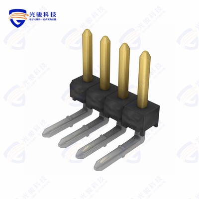 TSW-104-22-T-S-LA《CONN HEADER R/A 4POS 2.54MM》