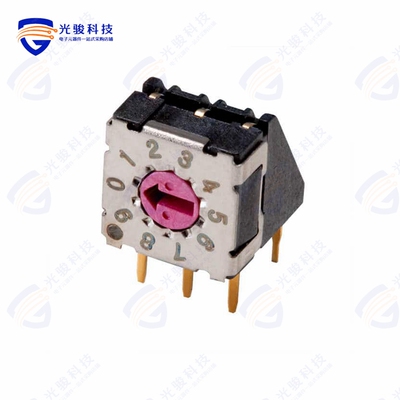 RDS-10S-74R-508-D 《10 POSITION, RIGHT ANGLE, THROUG》