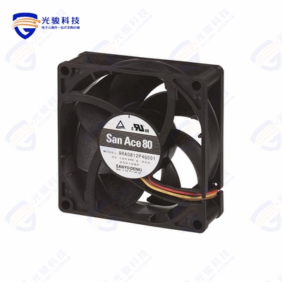 9RA0824G4001《80X25MM, DC 24V, LOW NOISE, TACH》