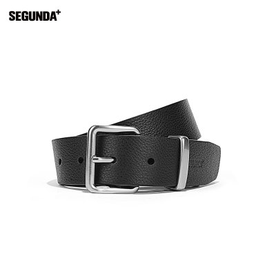 SEGUNDA+进口牛皮镀银针扣皮带