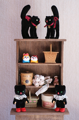 【现货】blythe小布bjd抱偶古董黑猫惊吓猫复刻