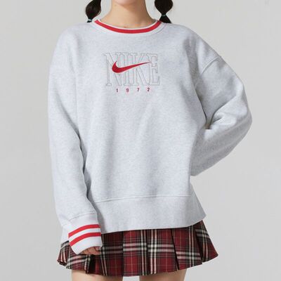 Nike/耐克女子PHNX FLC GX OS LNG C运动休闲圆领卫衣HJ0950-051