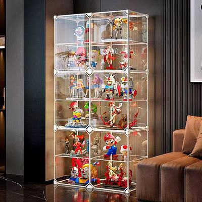 手办展示柜防尘透明收纳盒